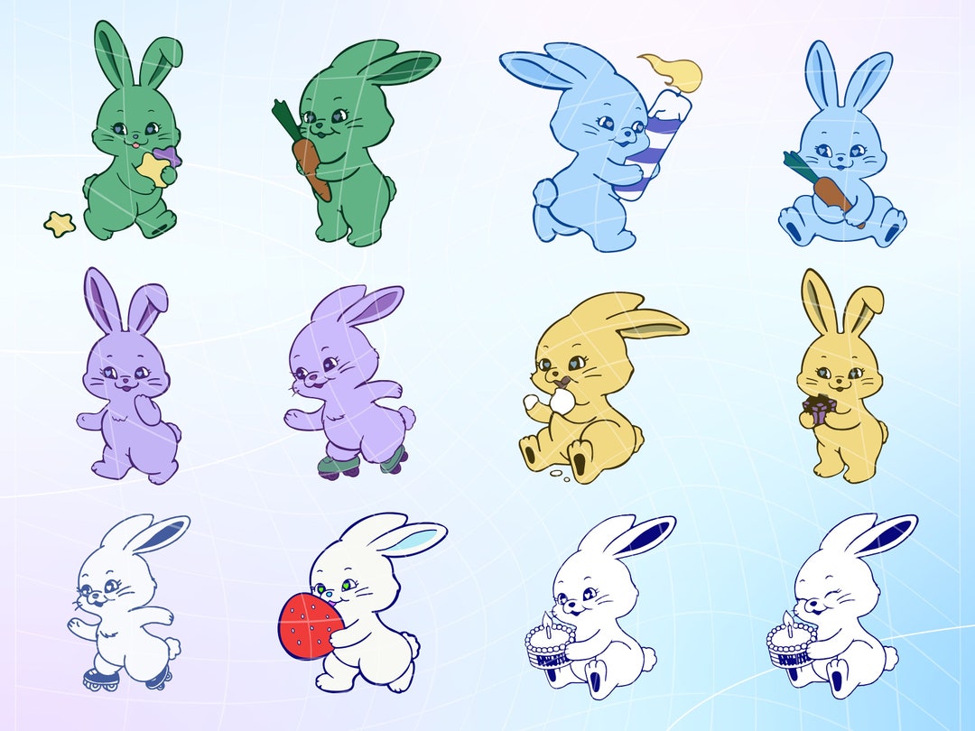 NEWJEANS Bunnies PNG Newjeans Tokki NWJNS Bunny Png - Etsy UK
