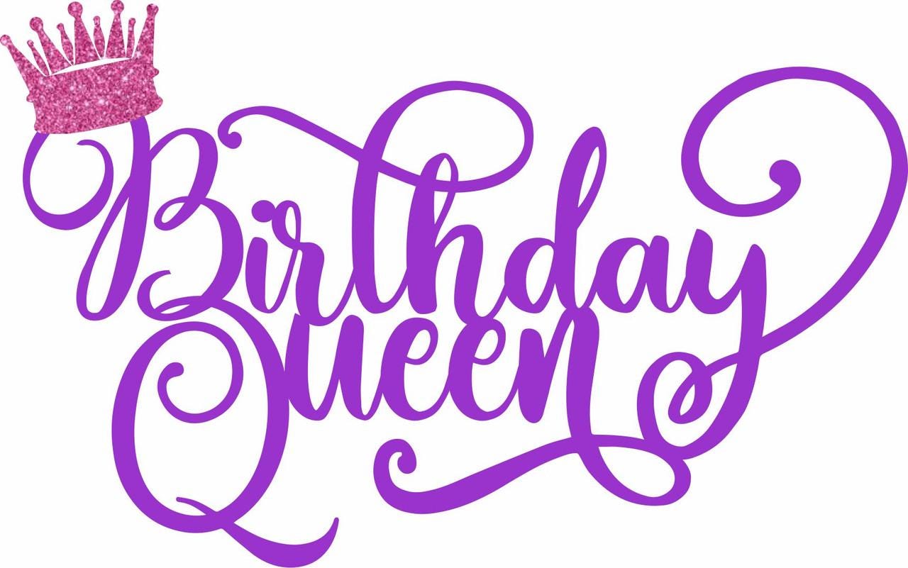 Queen Birthday Decal - Etsy