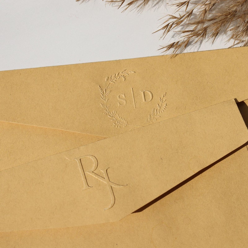 Embossed Name Cards - Etsy