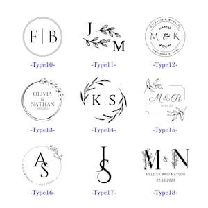 Personalized Wedding Embosser Stamp,chose Your Wedding Embosser,custom ...