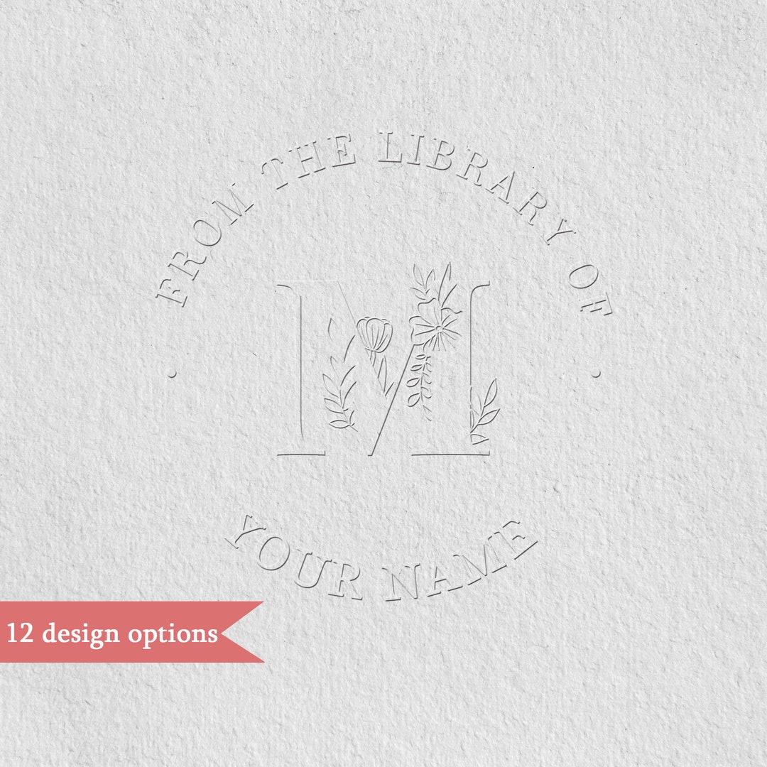 Book Embosser Personalized,from the Library of Stamp,library Embosser ...