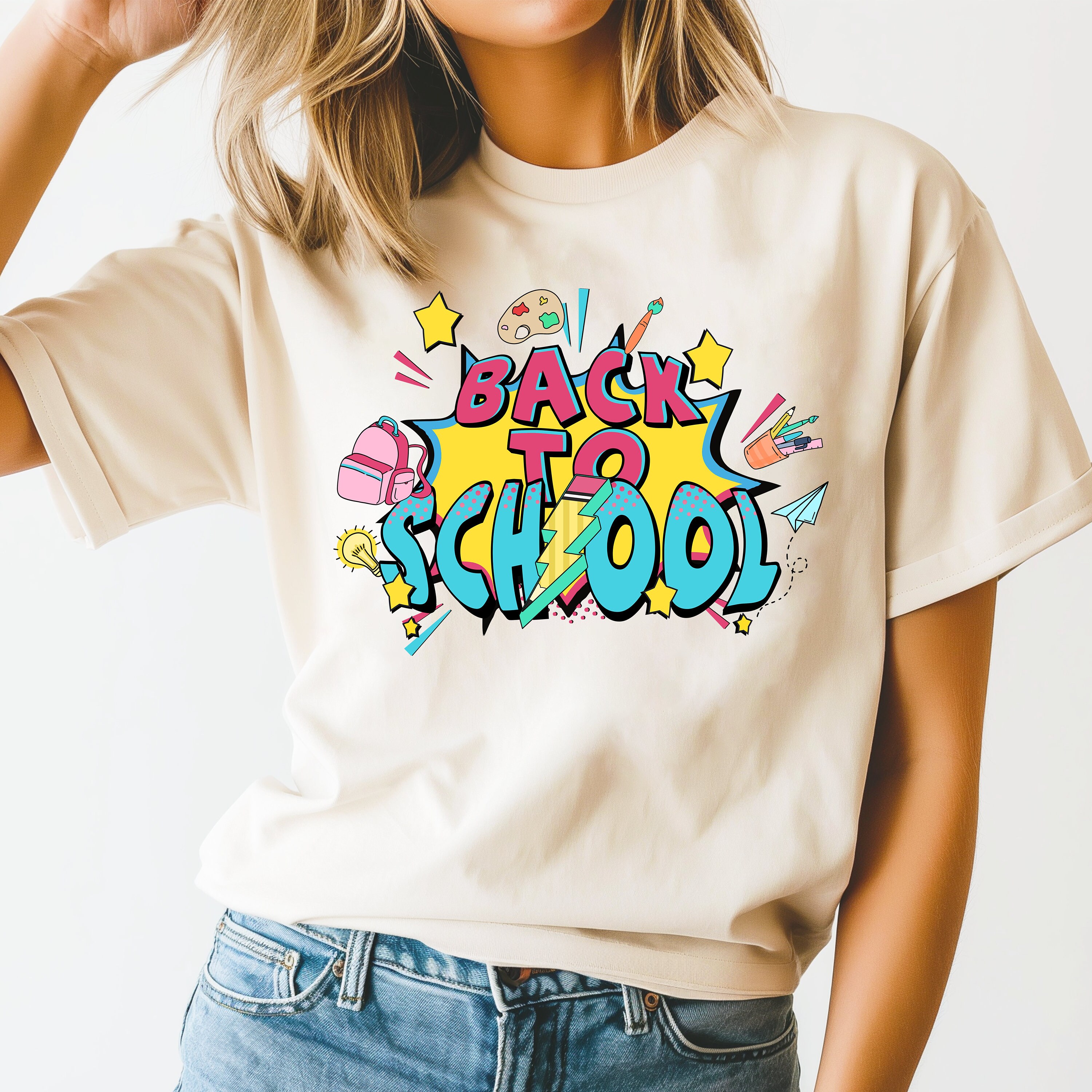 Back to School Png Bundle, Retro Back to School Png Bundle, Pre-k, 1st ...