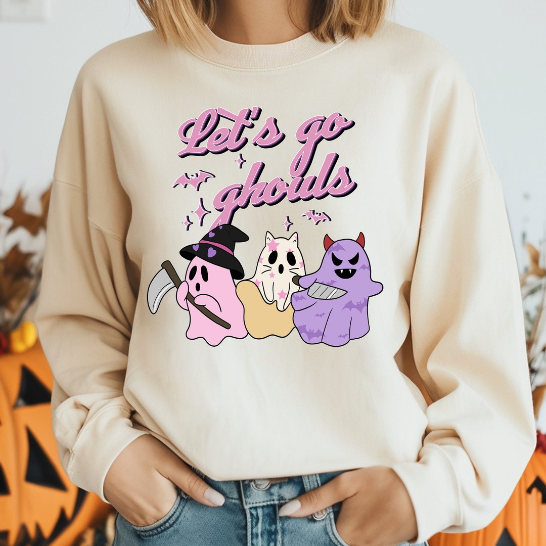 Let's Go Ghouls Png, Halloween Png, Retro Halloween, Sublimation ...