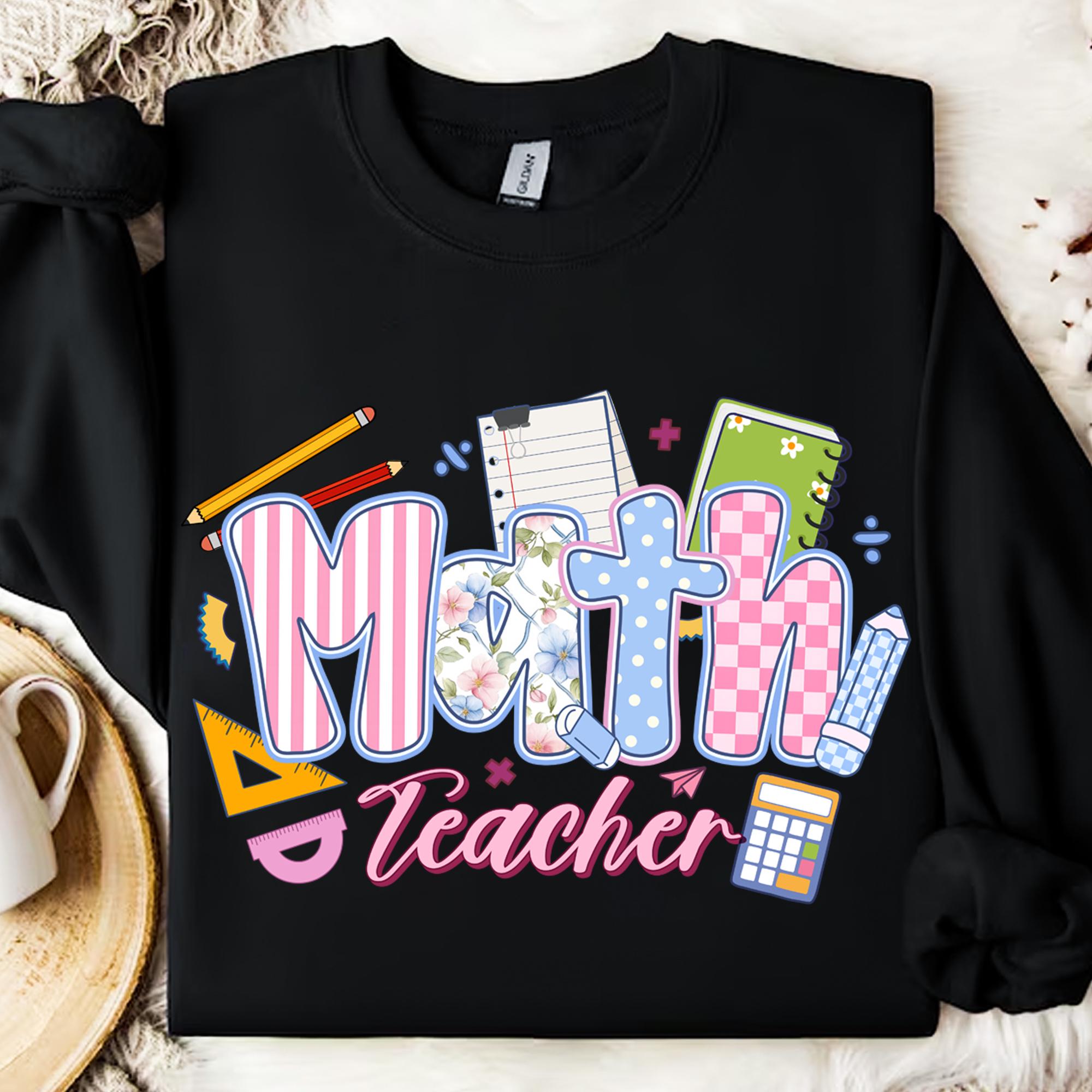 Math Teacher Png, Preppy Teacher Png, Back to School Png, Teacher ...