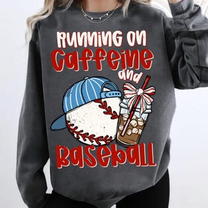 Running on Caffeine and Baseball Png, Baseball Coquette Png, Coffee Png ...