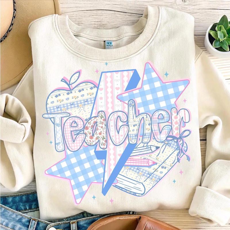 Teacher Era Preppy - Etsy