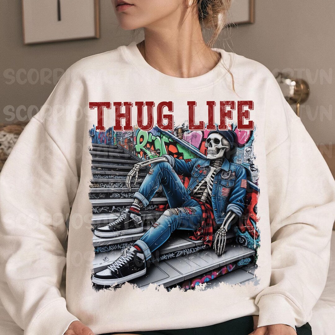 Thug Life Horror Png, Halloween Png, Scary Halloween Png, Skeleton Png ...