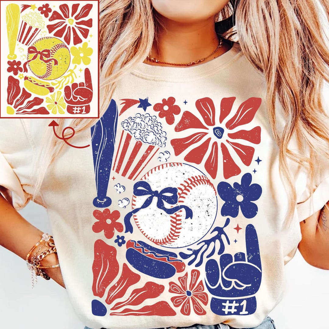 Retro Baseball Mama Png, Game Day Boho Design (digital Download) - Etsy