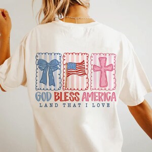 Preppy God Bless America Png, Patriotic Coquette Png, 4th of July Png ...