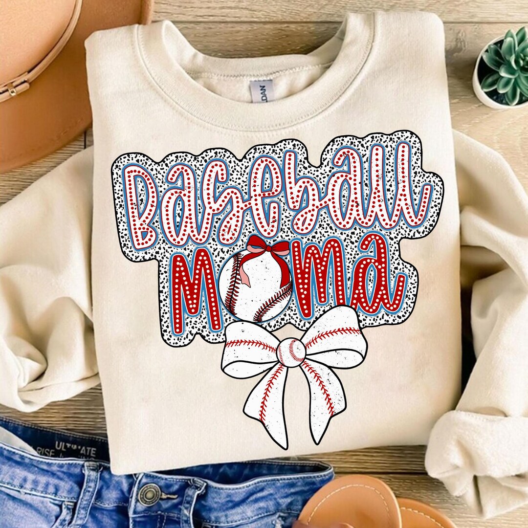 Baseball Mama Coquette Png, Retro Baseball Mama Png, Game Day Baseball ...