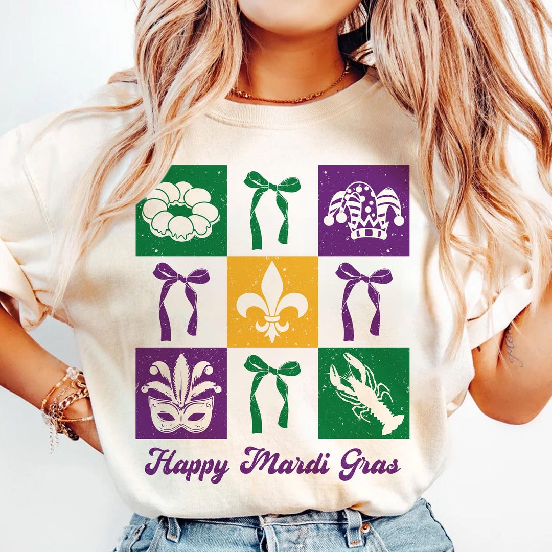 Retro Mardi Gras Checkered Png, Mardi Gras Png, Mardi Gras Coquette Png ...