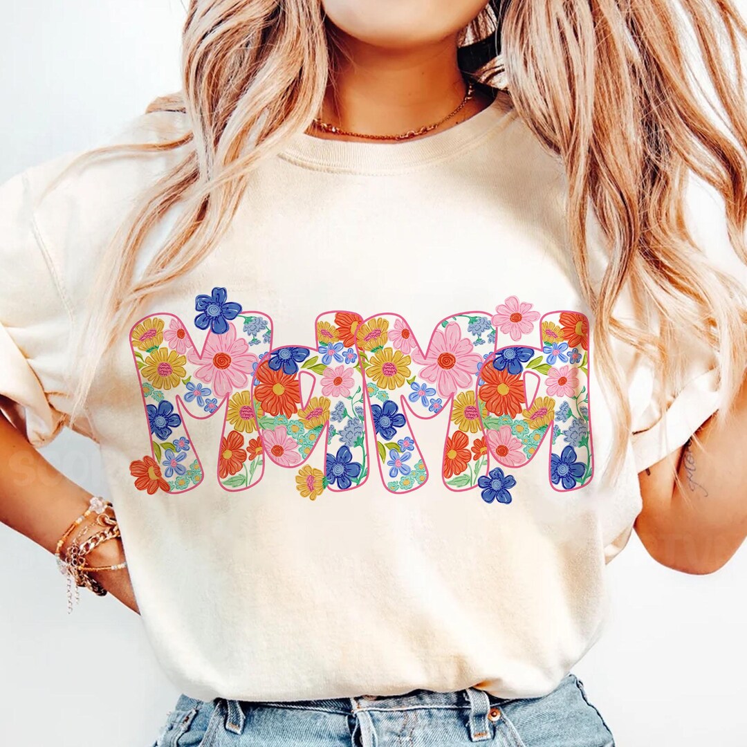 Retro Floral Mama Png, Preppy Mama Png, Mama Coquette Png, Wildflowers ...