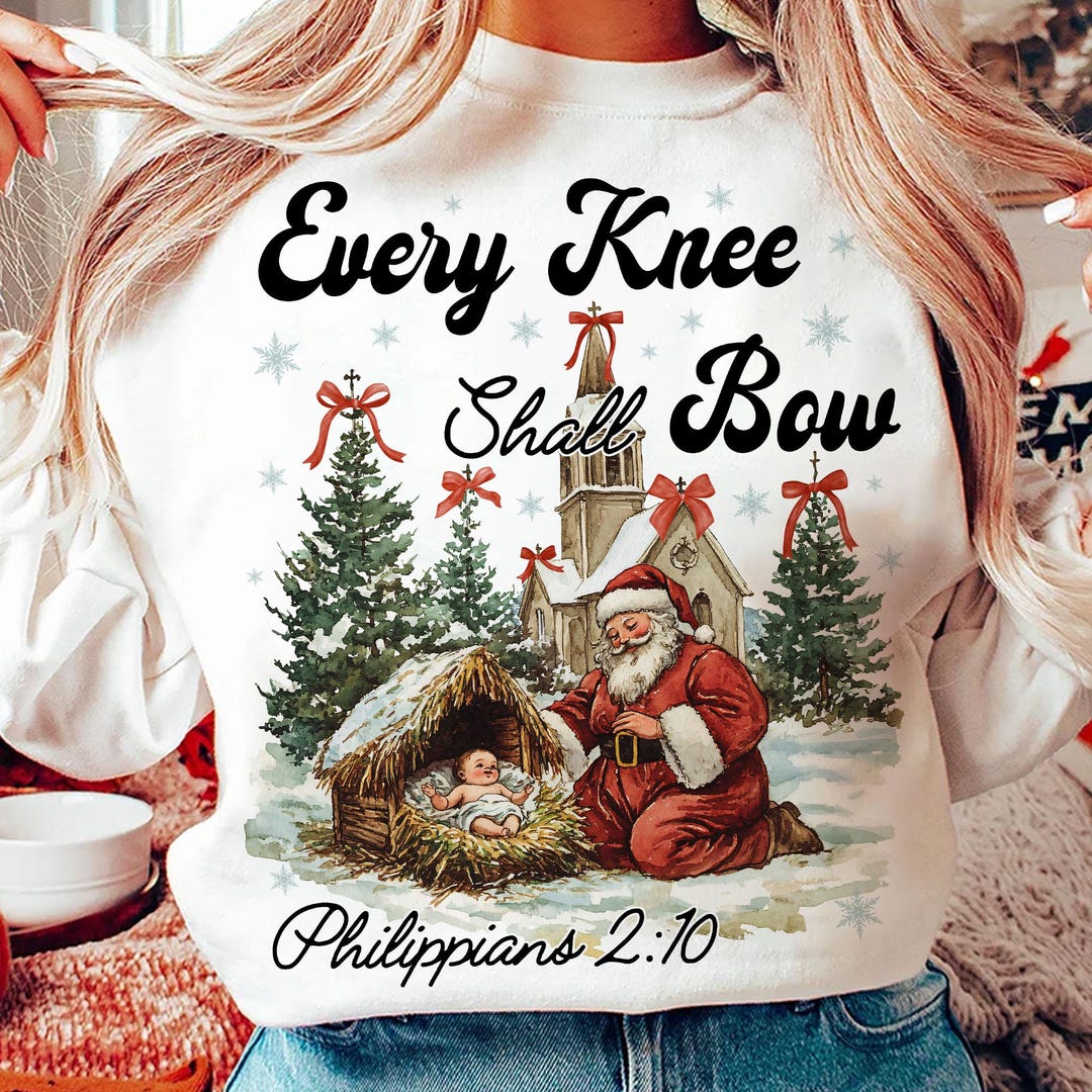Every Knee Shall Bow Png, Christmas Png, Nativity Scene Png, Santa ...