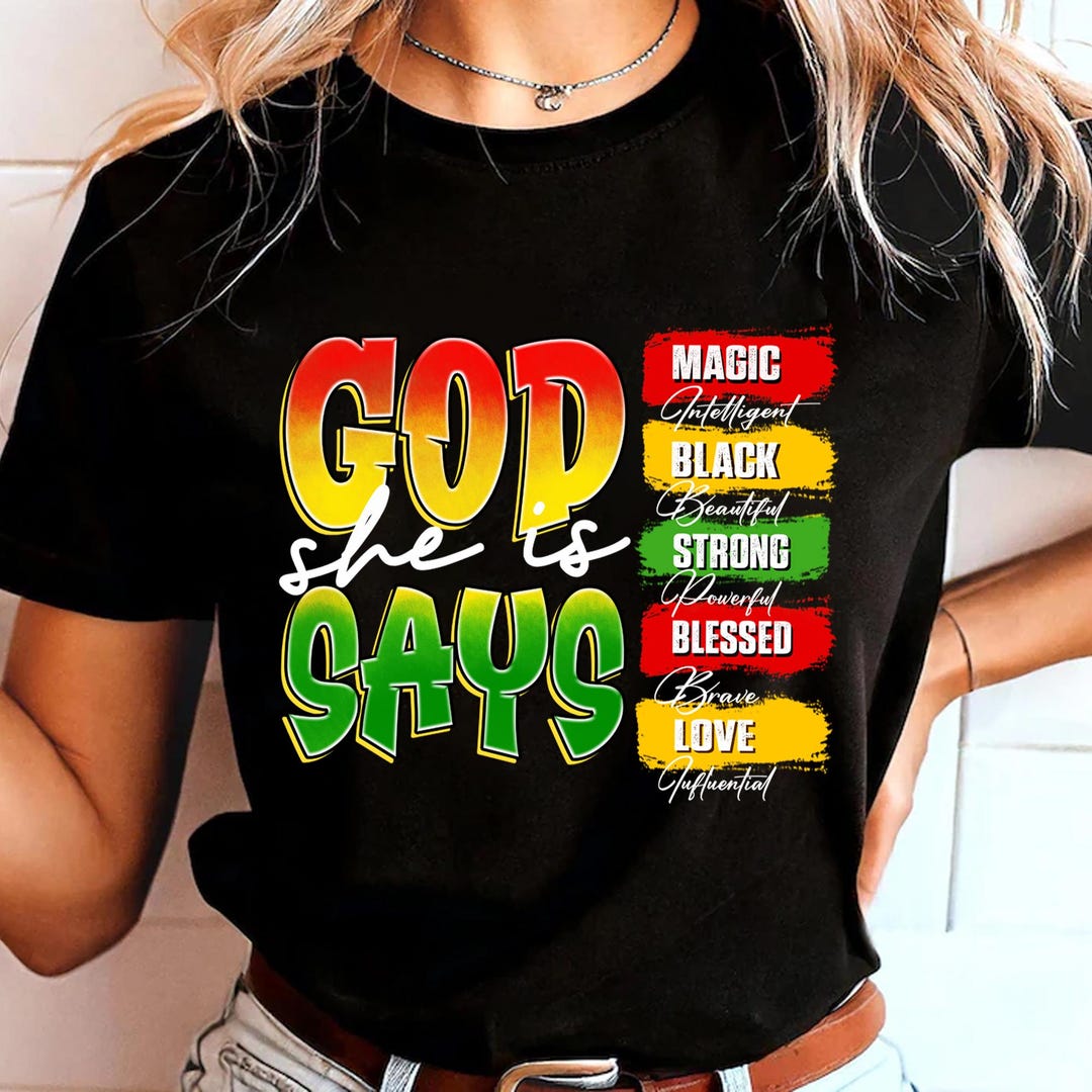 God Say She is Png, Juneteenth Png, Juneteenth Graffiti Png, Black ...