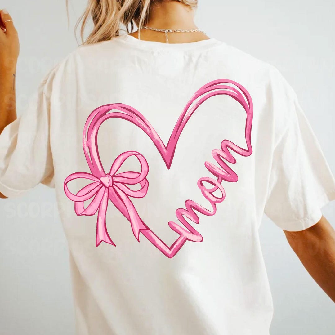 Mom Heart Png, Retro Mama Png, Mother Coquette Bow Png, Mother’s Day ...