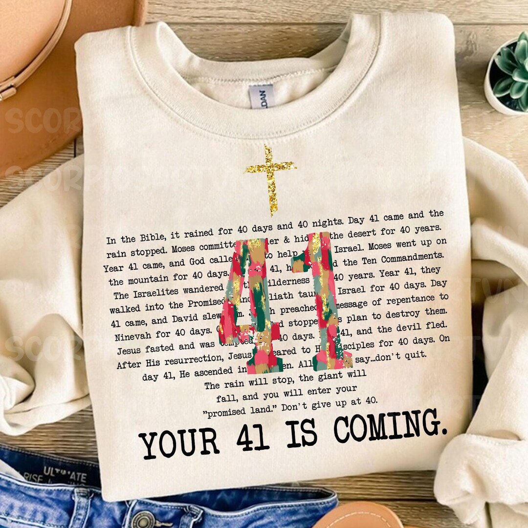 Your 41 is Coming Png, Christmas Png, Christmas Bible Verses Png, Retro ...