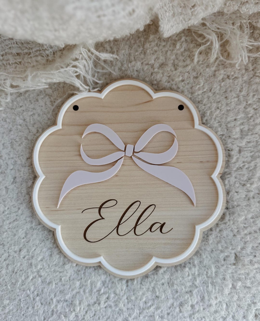 Personalised Bow Sign, Bow, Bows, Bow Plaque, Bow Nursery Sign, Bow ...