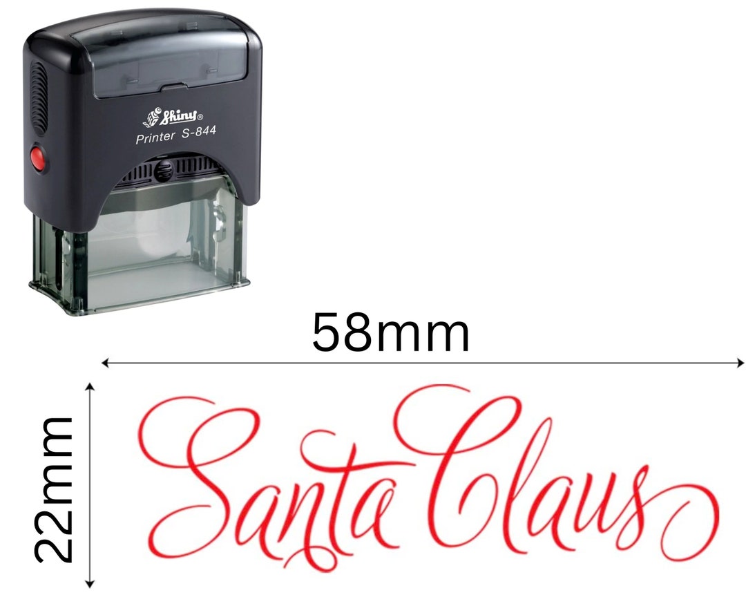 SANTA CLAUS Signature Stamp Self Inking Rubber Stamp/christmas Stamp in ...