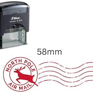North Pole Self Inking Stamp/santa Stamp/reindeer Stamp/christmas Stamp ...