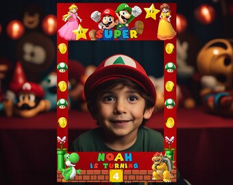Super Mario Bros Party Printable Thank You Tags Mario Bros - Etsy
