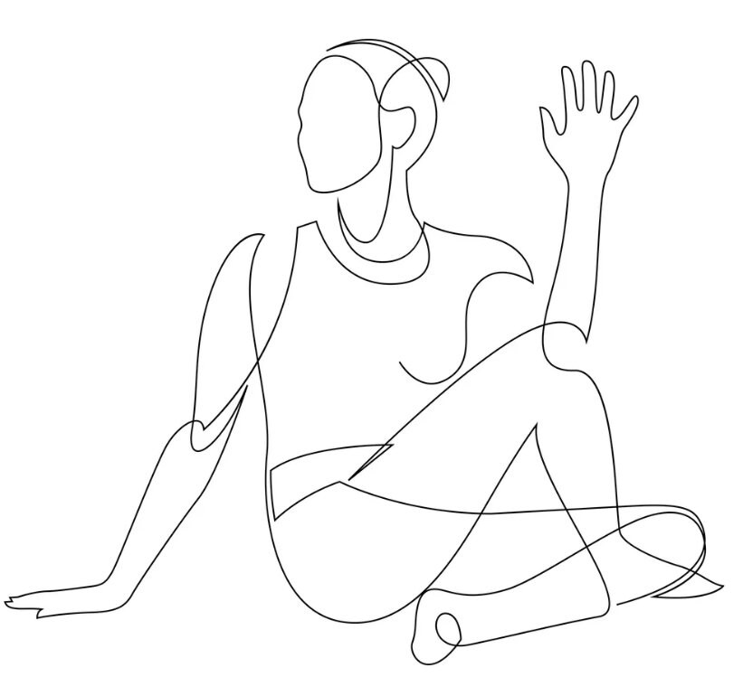 One Line Art Modern Minimalistic Image - Etsy