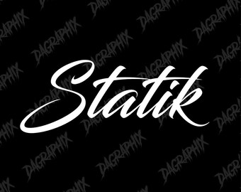 Statik Decal - Etsy