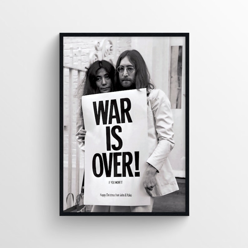 John Lennon Yoko Ono War is Over 1970s | Nostalgia Photo Gallery ...
