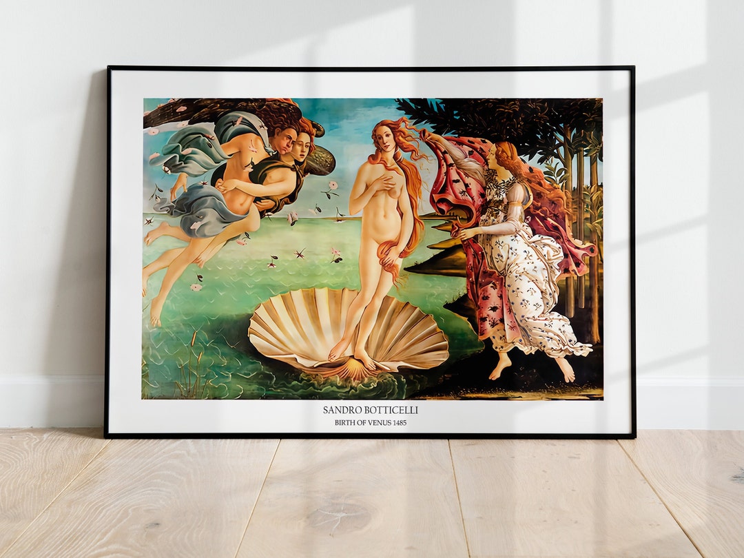 Sandro Botticelli The Birth Of Venus 1485 Exhibition Poster Botticelli