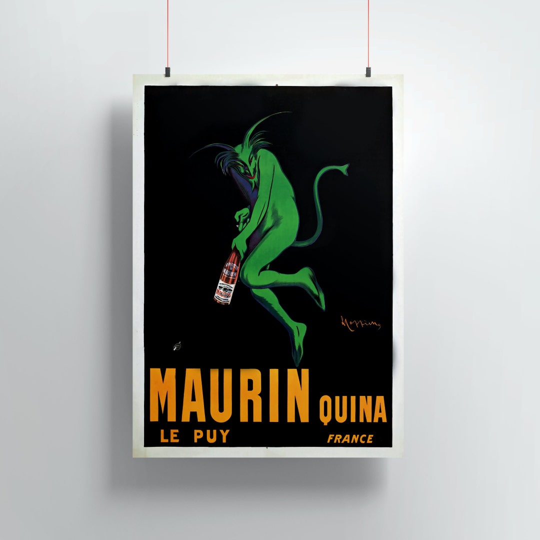 The Green Devil MAURIN QUINA 1906 Poster | the Green Devil Print ...