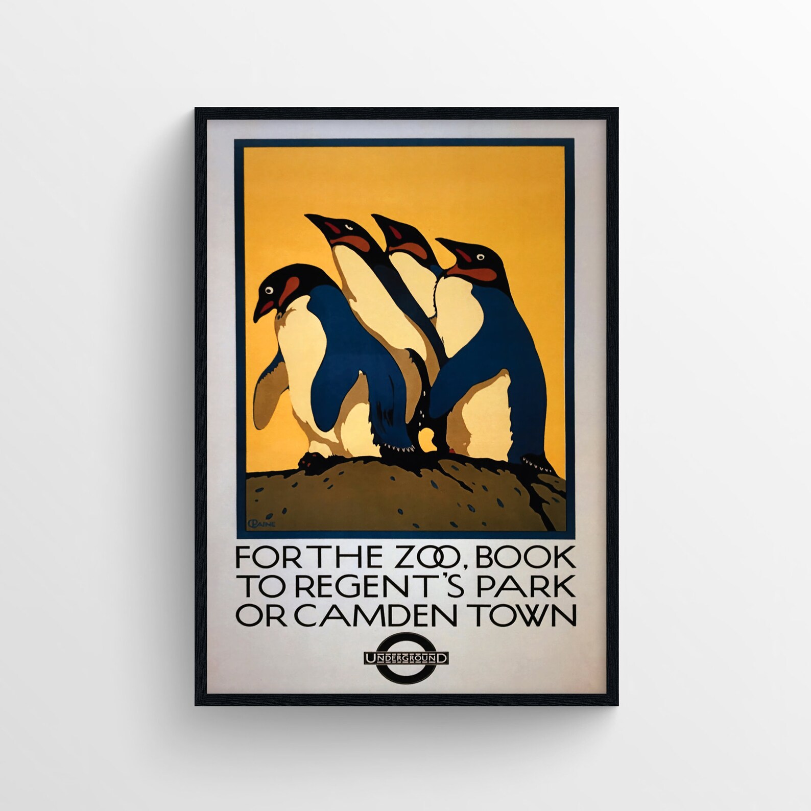 1920 London Underground Poster | London Underground Poster 1924 | Retro ...