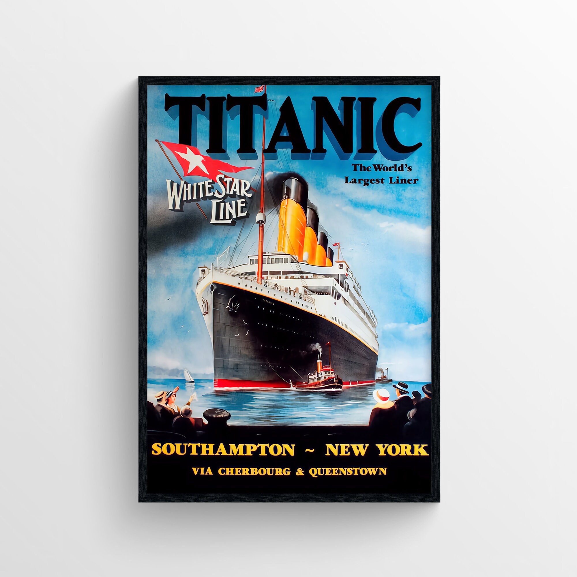 Titanic Travel Poster / Titanic Travel Prints / Travel Print / Retro ...