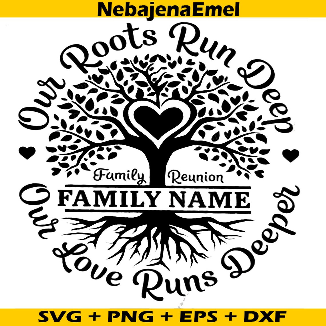 Family Reunion Svg, Roots Run Deep Svg, Our Love Runs Deeper Svg ...