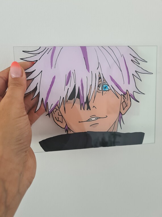 Glasspainting Satoru Gojo - Etsy