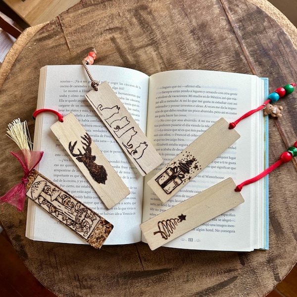 Thin Wood Bookmark - Etsy