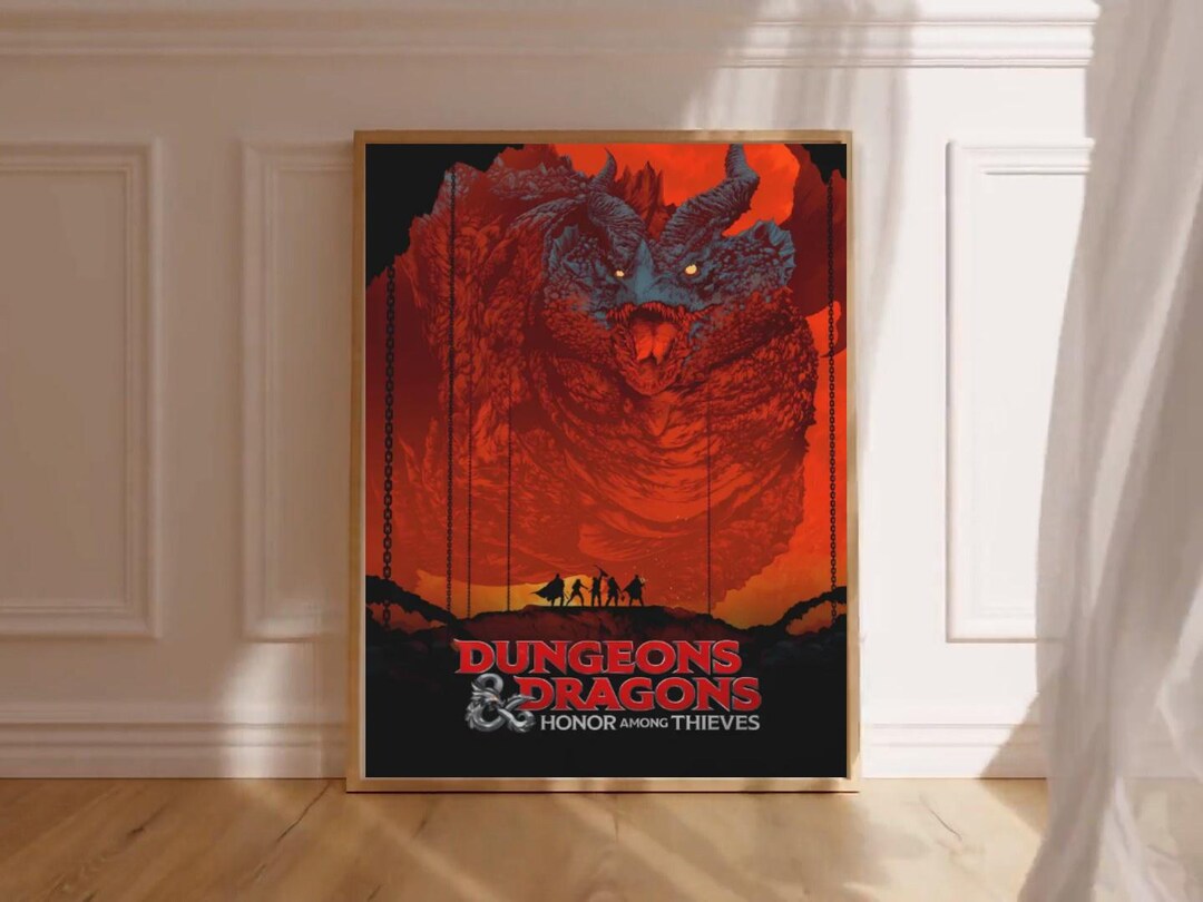 Dungeons Dragons Poster Dnd Movie Wall Art Frameless Film Print Fantasy ...