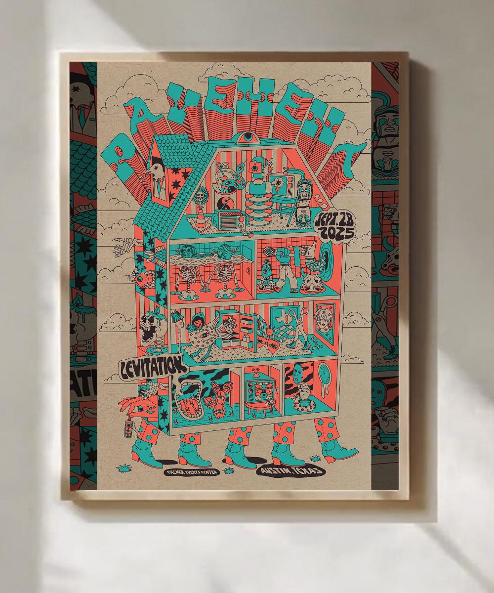 Pavement Levitation Tour 2025 Poster Austin Tx Concert Print Music Wall ...