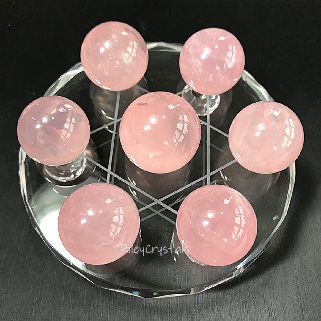 Natural Seven Star Array Rose Sphere, Seven Star Array Plate Rose ...
