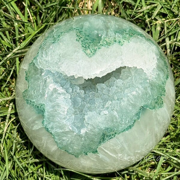 Green Geode - Etsy