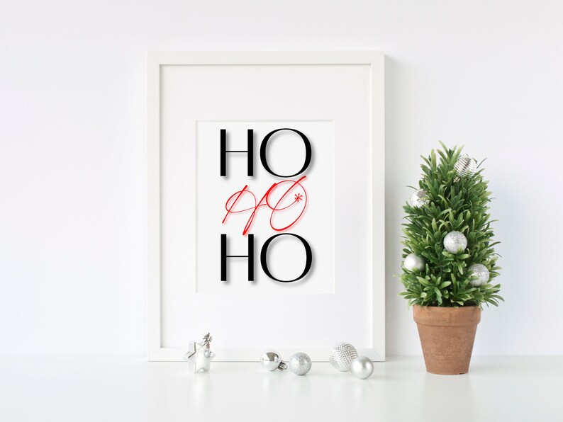Christmas Pictures 2er SET Ho Ho Ho Christmas Family - Etsy