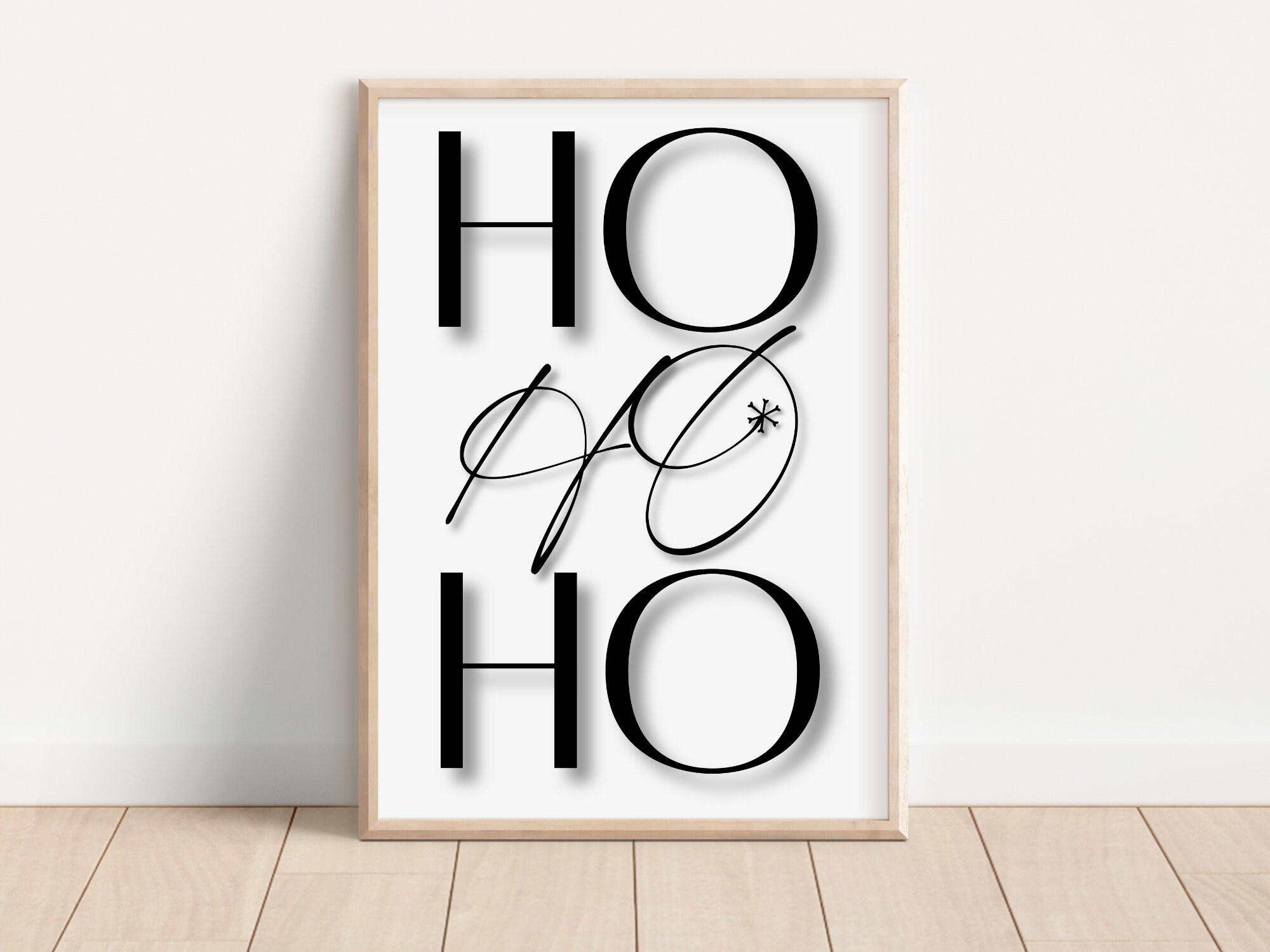 Christmas Pictures 2er SET Ho Ho Ho Christmas Family - Etsy