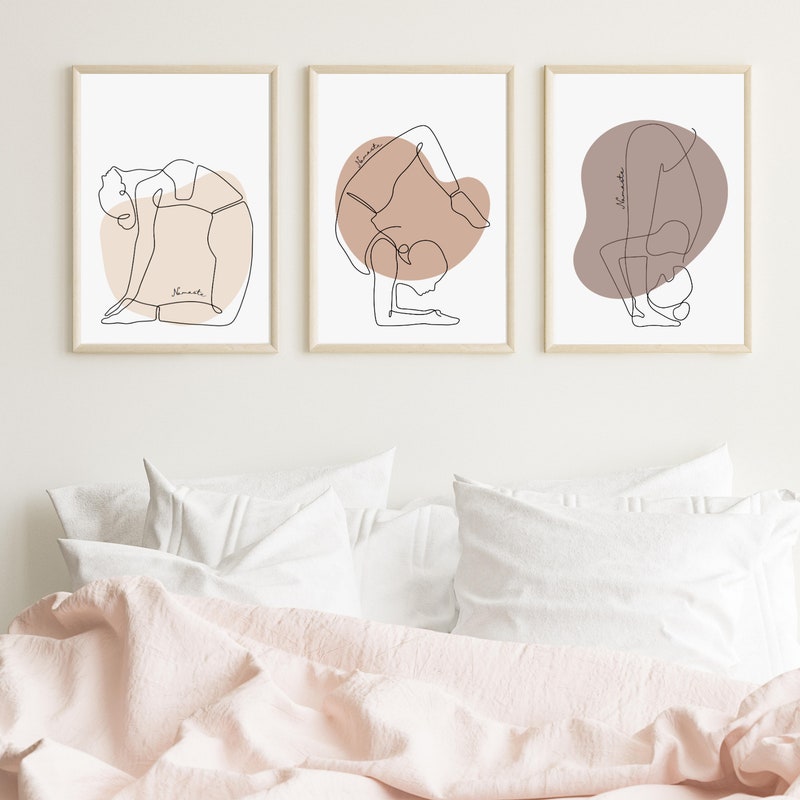 Yoga Line Art - Etsy