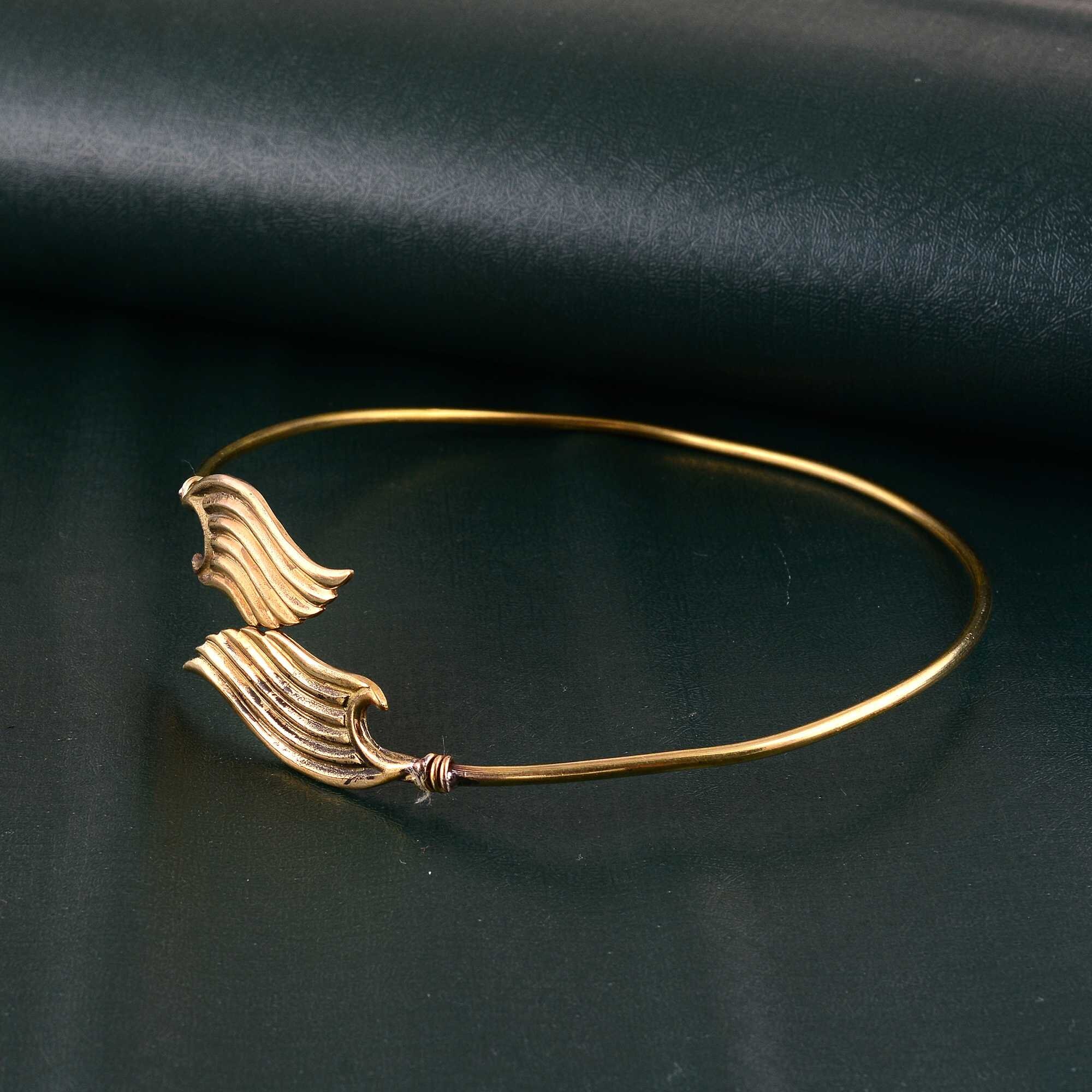Brass Angel Wing Arm Cuff: Boho Goddess Jewelry - Etsy