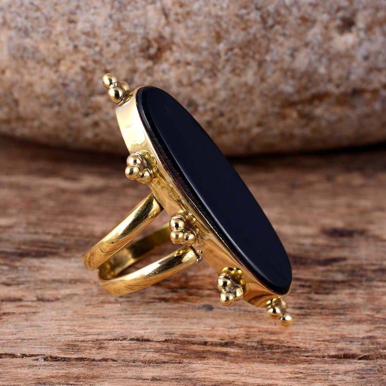 Rainbow Obsidian Ring Natural Obsidian Stone Ring for Women - Etsy