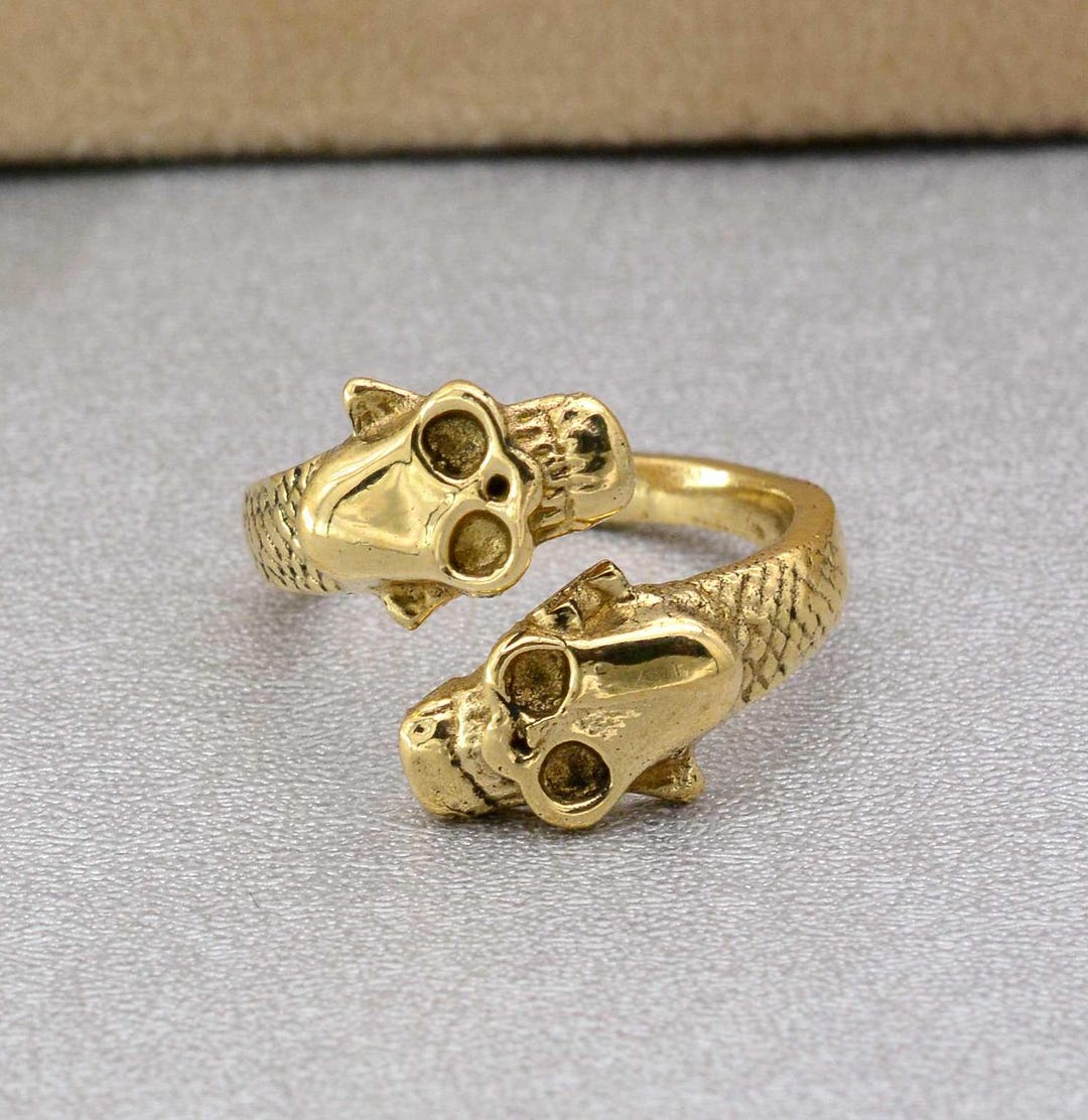 Death Skull Ring, Memento Mori Gothic Ring, Skull Jewelry, Skeleton ...