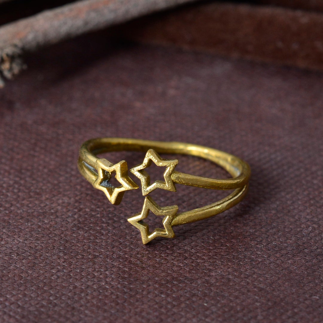 Star Stacking Ring, Open Star Ring, Minimalist Dainty Ring, Midi Ring ...