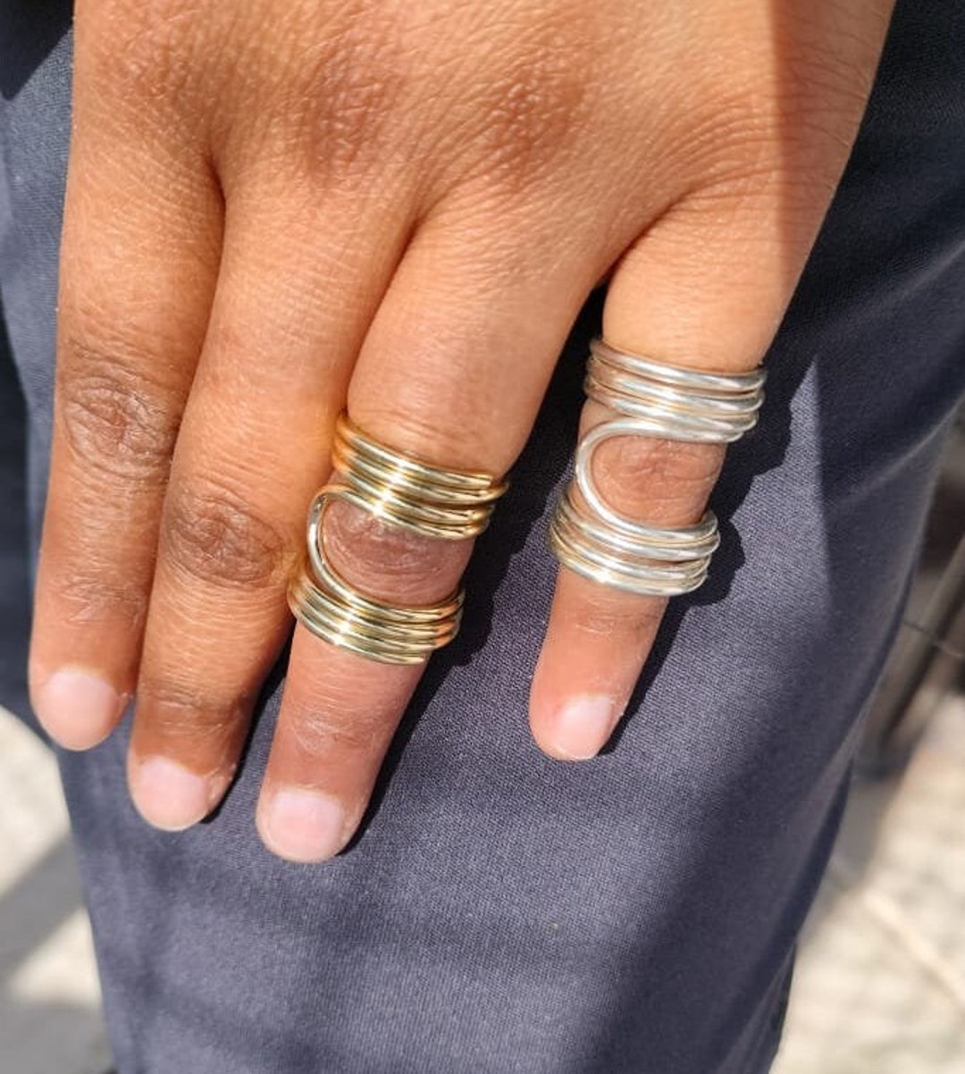 Arthritis Ring, Bending Finger Splint, Adjustable Handmade Brass Ring ...