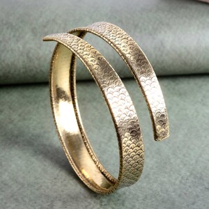 Brass Fish Scale Armlet Arm Band Upper Arm Cuff Designer - Etsy