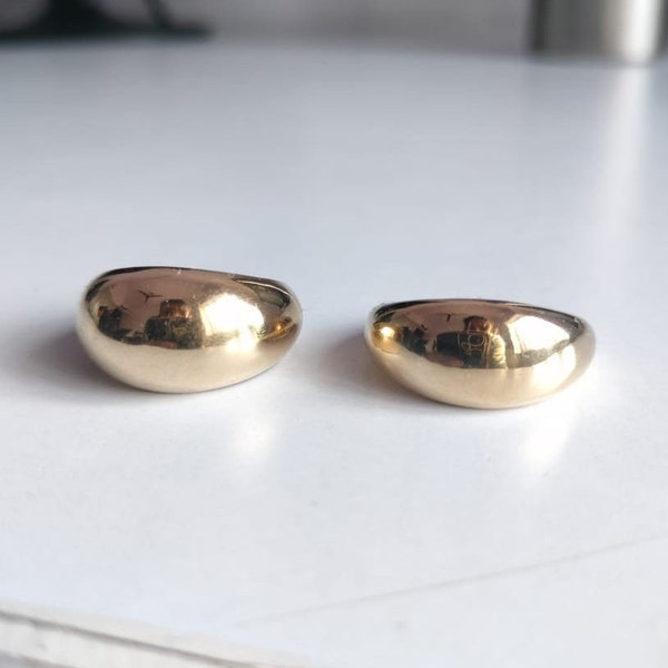 Gold Dome Ring - Etsy