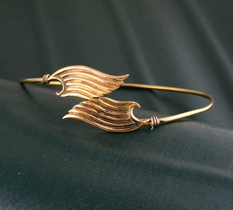 Brass Angel Wing Arm Cuff: Boho Goddess Jewelry - Etsy