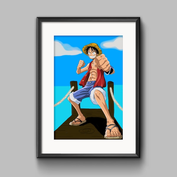 Luffy Poster - Etsy